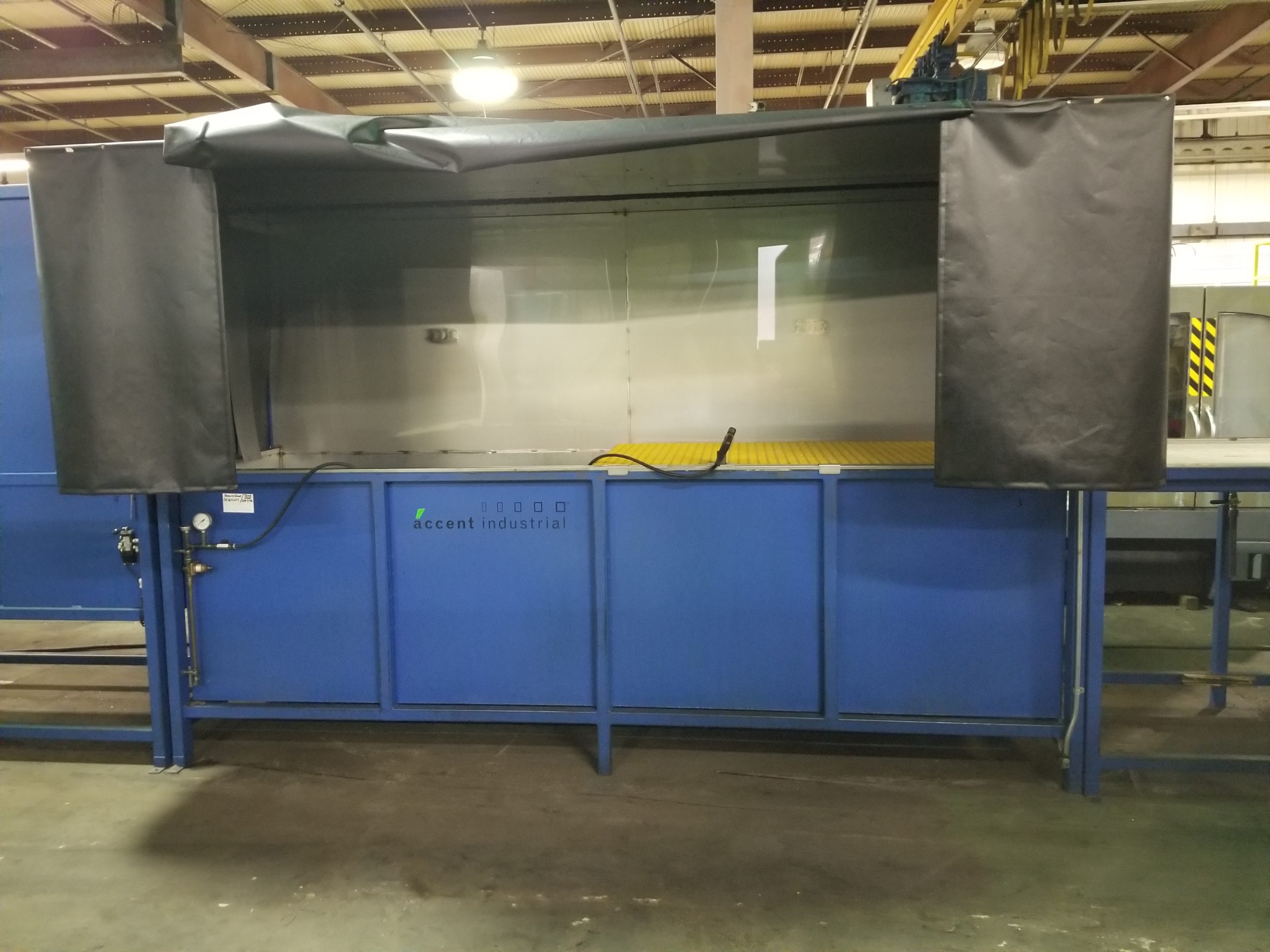 80’ ACCENT INDUSTRIAL FLOURESCENT PENETRANT INSPECTION LINE - USNDT, Inc.