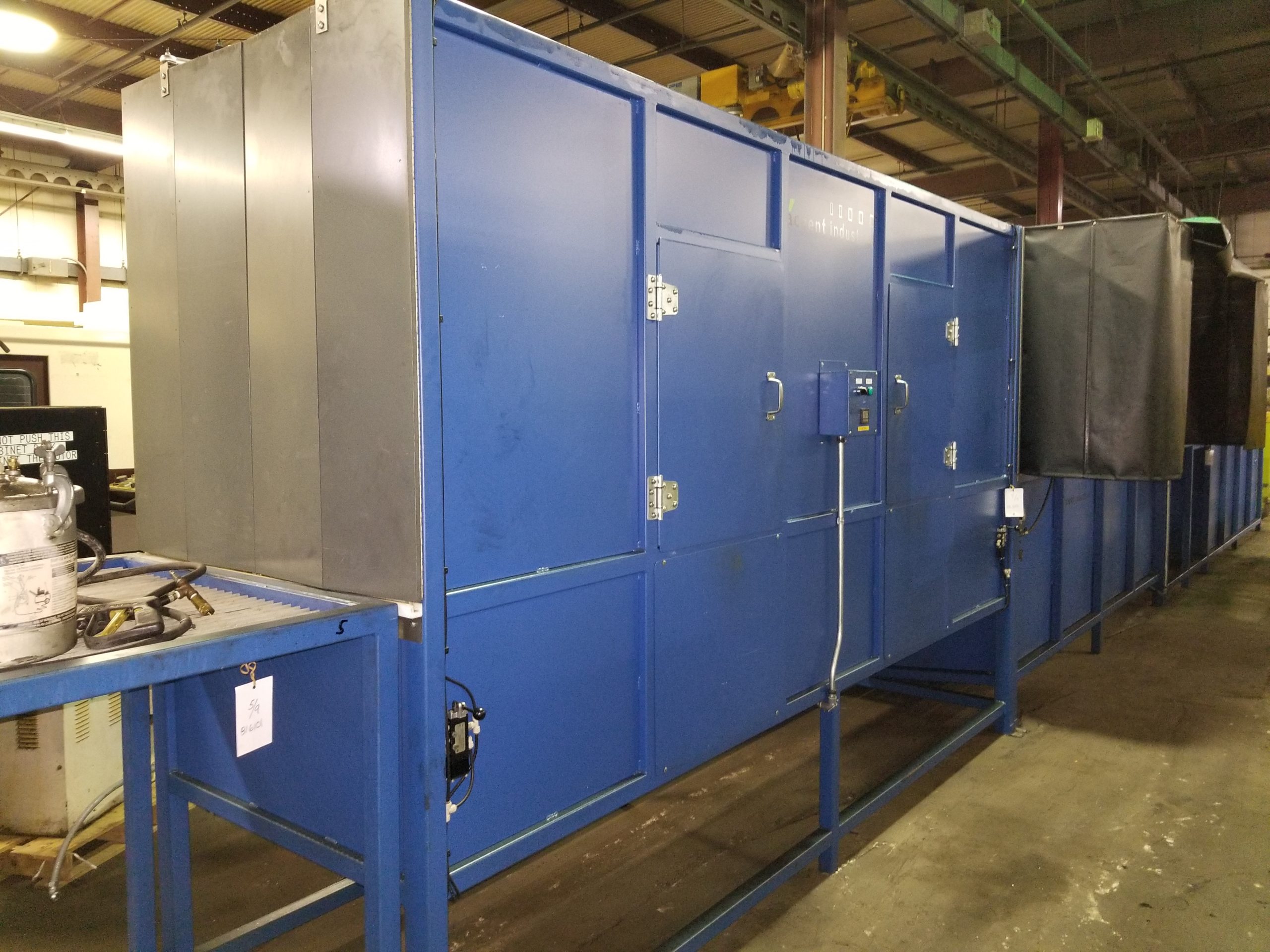 80’ ACCENT INDUSTRIAL FLOURESCENT PENETRANT INSPECTION LINE - USNDT, Inc.