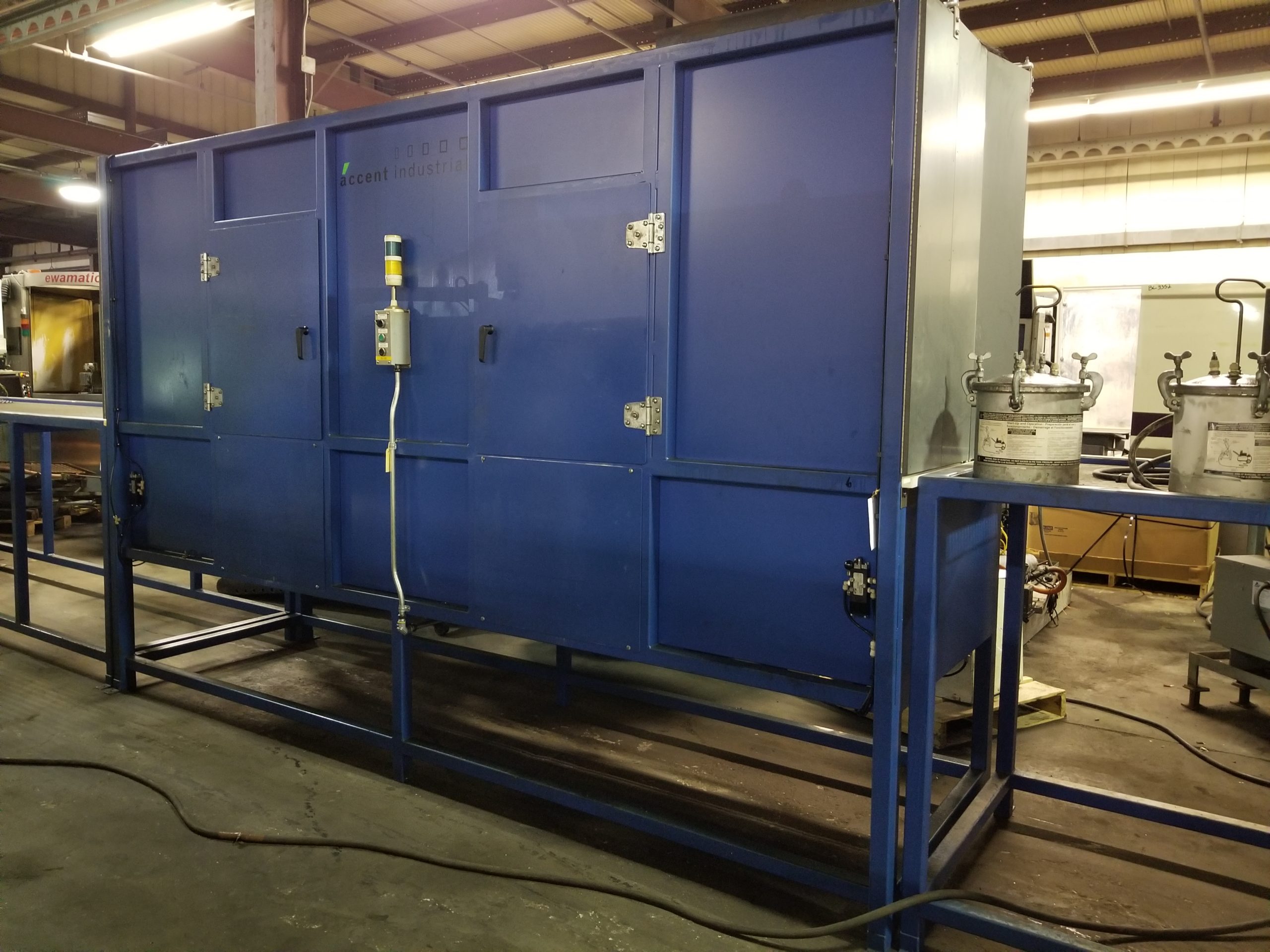 80’ ACCENT INDUSTRIAL FLOURESCENT PENETRANT INSPECTION LINE - USNDT, Inc.