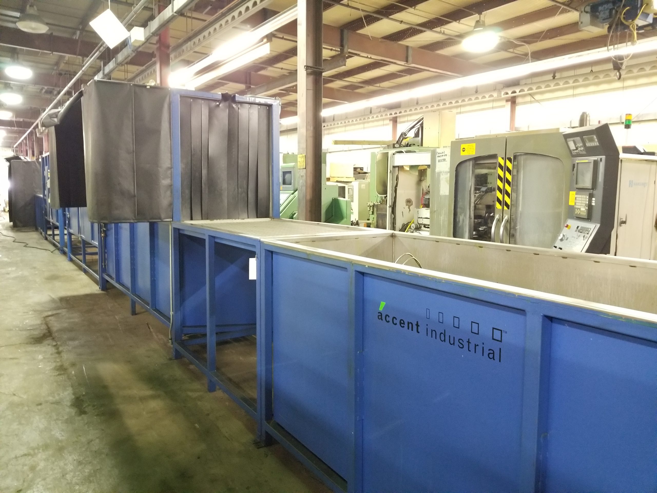 80’ ACCENT INDUSTRIAL FLOURESCENT PENETRANT INSPECTION LINE - USNDT, Inc.